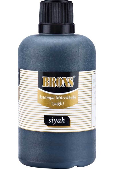 Brons Istampa Mürekkebi 500cc. Siyah