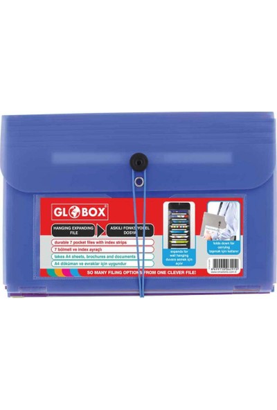 Globox Askılı Fonksiyonel Dosya Mavi Globox Askılı Fonksiyonel Dosya Mavi