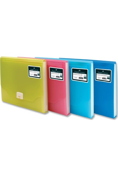 Faber-Castell Körüklü Dosya Neon Renkler Mavi Faber-Castell Körüklü Dosya Neon Renkler Mavi