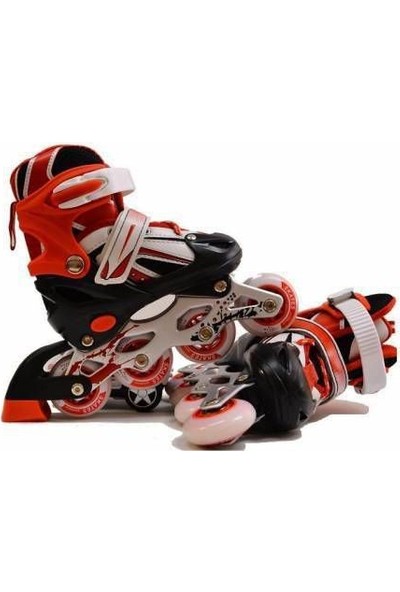 Fashıon lüx Paten Ayarlı S 28-32 -Kırmızı