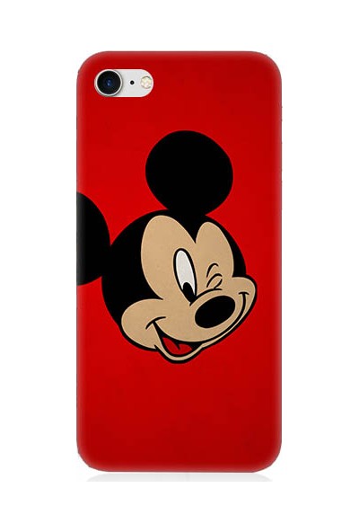 Teknomeg Apple iPhone 7 Mickey Mouse Desenli Silikon Kılıf Teknomeg Apple iPhone 7 Mickey Mouse Desenli Silikon Kılıf