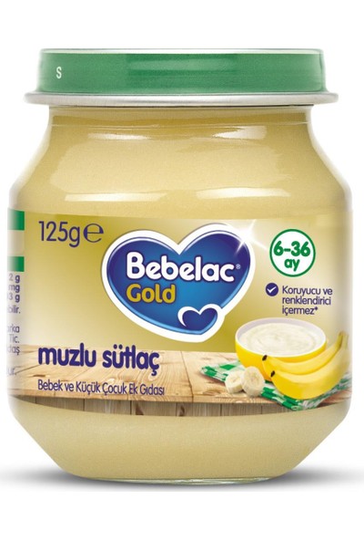 Bebelac Gold Muzlu Sütlaç 125 gr Bebelac Gold Muzlu Sütlaç 125 gr
