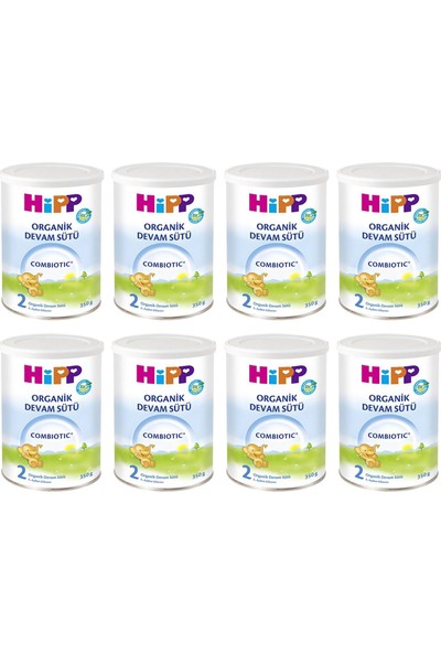 Hipp 2 Organik Combiotic Devam Sütü 350 gr - 8'li Hipp 2 Organik Combiotic Devam Sütü 350 gr - 8'li