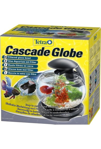 Tetra Cascade Globe Filtre ve Lambalı Fanus Siyah Tetra Cascade Globe Filtre ve Lambalı Fanus Siyah