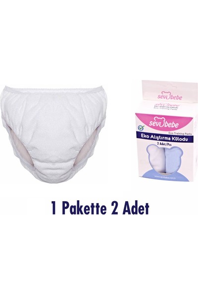 Sevi Bebe İkili Alıştırma Külodu Beyaz 2 No