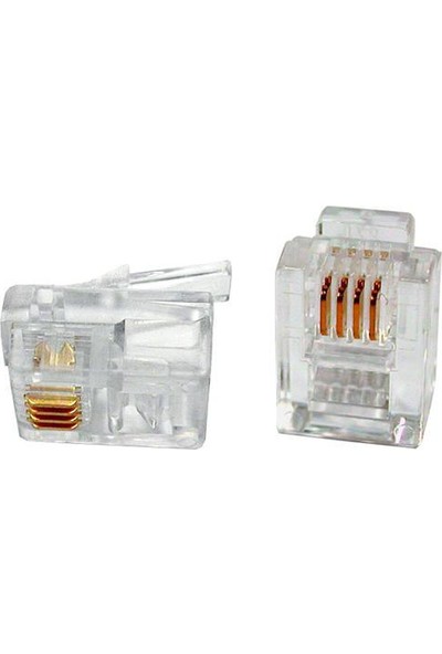 Ttec Business 6P4C (Rj11) Plug 100'lü Paket Ttec Business 6P4C (Rj11) Plug 100'lü Paket