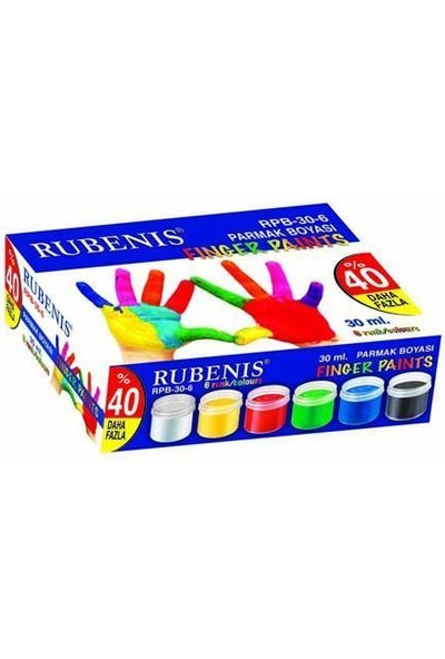 Rubenis 6 Renk Parmak Boyası
