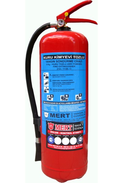 Mert Abc Tozlu Yangı Söndürme Tüpü 6 Kg