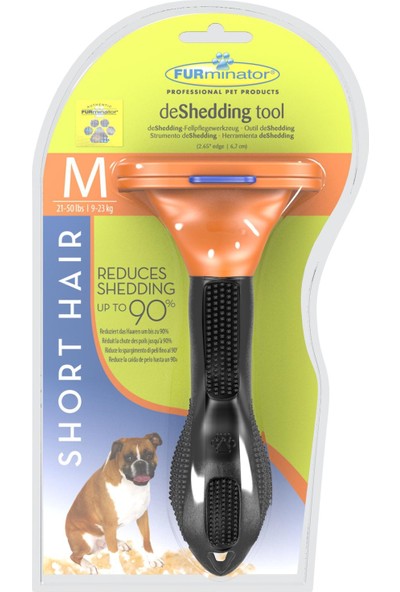 Furminator Kısa Tüylü Köpekler İçin Tüy Toplayıcı Tarak-M Furminator Kısa Tüylü Köpekler İçin Tüy Toplayıcı Tarak-M