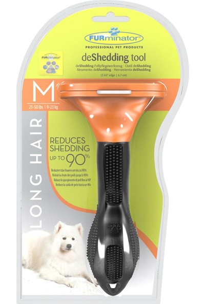 Furminator Uzun Tüylü Köpekler İçin Tüy Toplayıcı Tarak Long Hair Furminator Uzun Tüylü Köpekler İçin Tüy Toplayıcı Tarak Long Hair