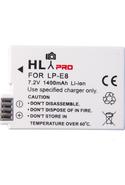 Canon İçin LP-E8 LPE8 Batarya Canon İçin LP-E8 LPE8 Batarya