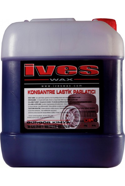 İveswax 1/3 Konsatre Lastik Parlatıcı 5 Kg