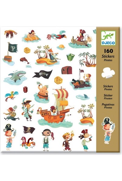 Djeco Sticker 160 parça Sevimli Korsan Figürlü Djeco Sticker 160 parça Sevimli Korsan Figürlü
