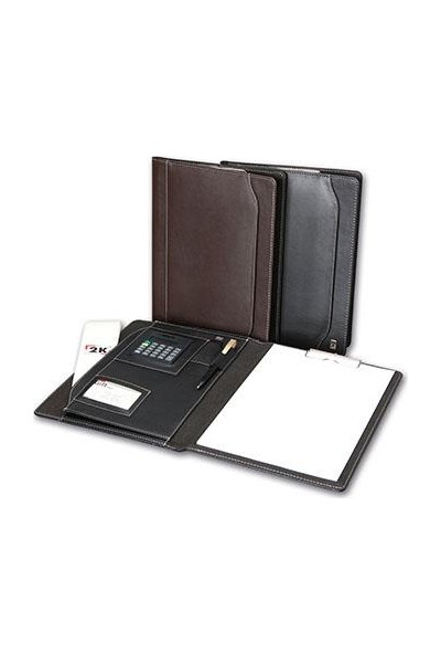 2K 532S S.Deri Hesap Makinalı Siyah Sekreterlik