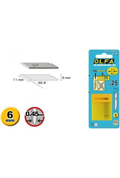 Olfa A-1 Maket Bıçağı Metal Uçlu Olfa A-1 Maket Bıçağı Metal Uçlu