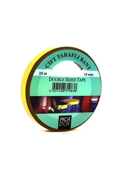 Picador 15 Mm X 25 Mt Çift Taraflı Bant Picador 15 Mm X 25 Mt Çift Taraflı Bant