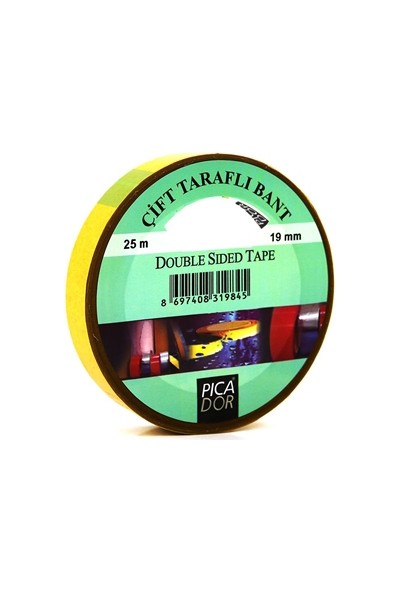 Picador 19 Mm X 25 Mt Çift Taraflı Bant