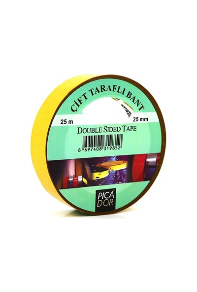 Picador 25 Mm X 25 Mt Çift Taraflı Bant