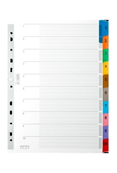 Serve 1-10 Renkli Rakamlı Ayraç 5524-K Serve 1-10 Renkli Rakamlı Ayraç 5524-K