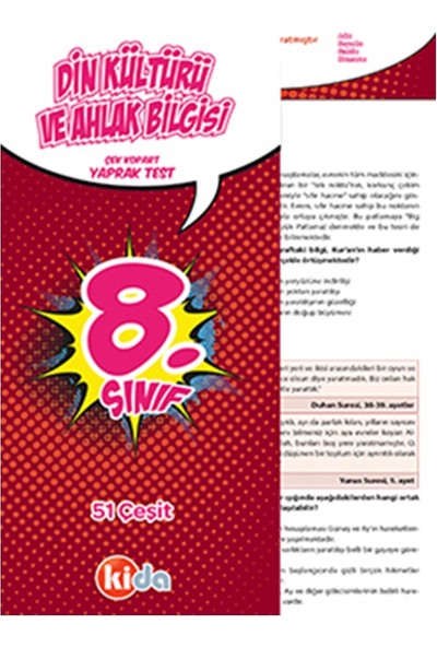 8.Sınıf Din Kültürü Çek Kopart Yaprak Test 8.Sınıf Din Kültürü Çek Kopart Yaprak Test