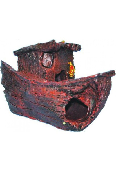 Ti-Sert Küçük Kayık Akvaryum Dekoru (D-104)