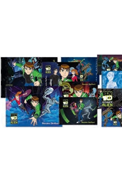 Ben 10 25x35 cm Spiralli Resim Defteri Ben 10 25x35 cm Spiralli Resim Defteri