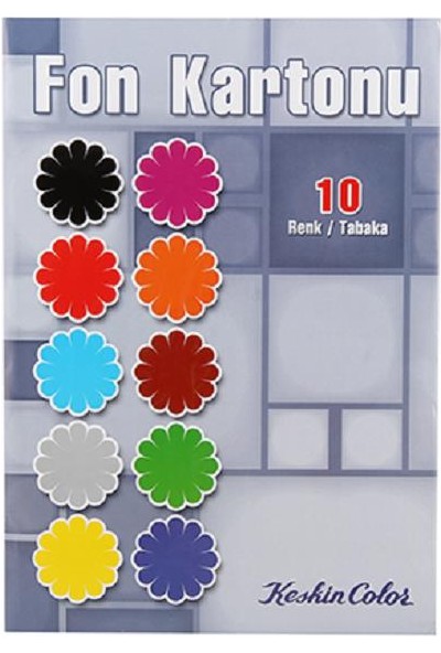 K.Color 10Lu Zarflı Fon Kartonu K.Color 10Lu Zarflı Fon Kartonu