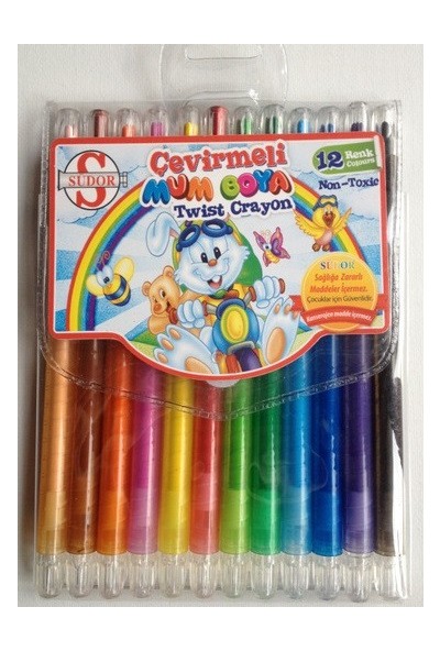 Südor Südor Çevirmeli Mum Boya Set 12 Yb08