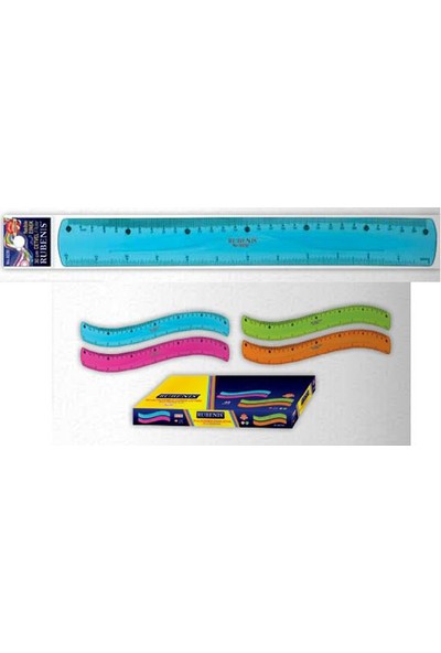 Rubenis Flexible Esnek Silikonlu (Kırılmaz) Cetvel 30 cm Rubenis Flexible Esnek Silikonlu (Kırılmaz) Cetvel 30 cm