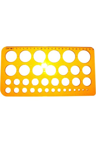 Hatas Daire Şablonu 1-36Mm. Büyük 02272 Hatas Daire Şablonu 1-36Mm. Büyük 02272