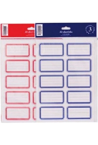 K.Color 3'Lü Tek Renk Etiket Lacivert