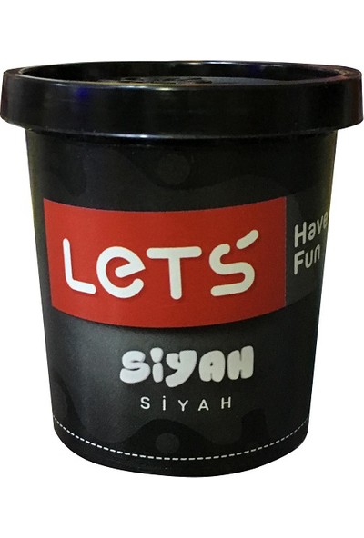 Lets Tek Renk Oyun Hamuru Siyah 150 gr. Lets Tek Renk Oyun Hamuru Siyah 150 gr.