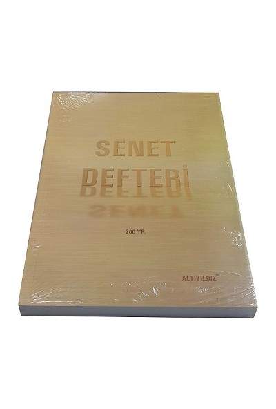 Altınyıldız Senet Defteri 200 yaprak