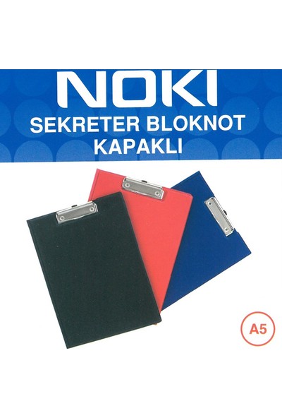Noki Sekreterlik Kapaklı Blok Kırmızı A5