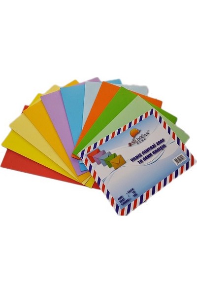 Asil 10 Renk Karışık 13x18 cm Zarf Asil 10 Renk Karışık 13x18 cm Zarf