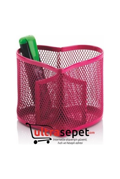 Cassa Kalp Şekilli Masaüstü Kalemlik Pembe Cassa Kalp Şekilli Masaüstü Kalemlik Pembe