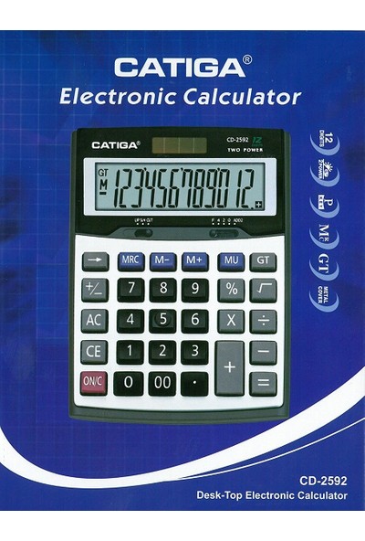 Catiga Masaüstü Hesap Makinesi CD-2592