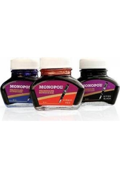 Monopol Dolmakalem Yazı Mürekkebi 30 ml. Siyah Monopol Dolmakalem Yazı Mürekkebi 30 ml. Siyah