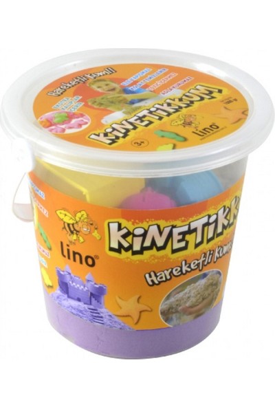 Lino Kinetik Kum Mor 1000 gr. Kovalı 10 Adet Kalıp Hediye