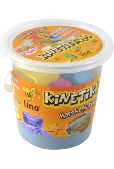 Lino Kinetik Kum Mavi 1000 gr. Kovalı 10 Adet Kalıp Hediye Lino Kinetik Kum Mavi 1000 gr. Kovalı 10 Adet Kalıp Hediye