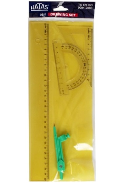 Hatas Çizim Takımı Pergelli / Ekonomik 0811 Hatas Çizim Takımı Pergelli / Ekonomik 0811