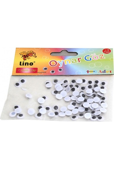 Lino Oynar Göz 7 mm Çapında 100 Adet
