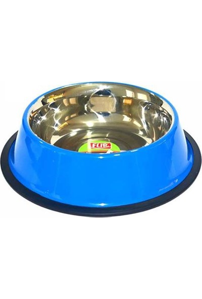 8 Oz. KE-3201P Mat Mavi Çelik Mama Kabı