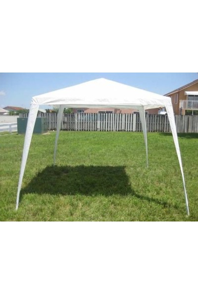 Sevimliev Beyaz Çardak Tente Plaj Gölgeliği Güneşlik 3 x 3 m