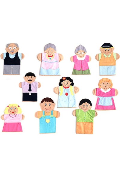 Anadolu Oyuncak 032 İnsanlar Kukla Seti 10'lu