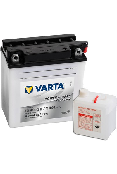 Varta Yb9L B (12Nb9 3B) 12V 9Ah Motosiklet Aküsü