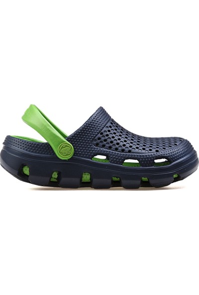 Coqui Mavi Çocuk Terlik 6101-Bugy-Navy-Lıme 6101-Bugy-Navy-Lıme
