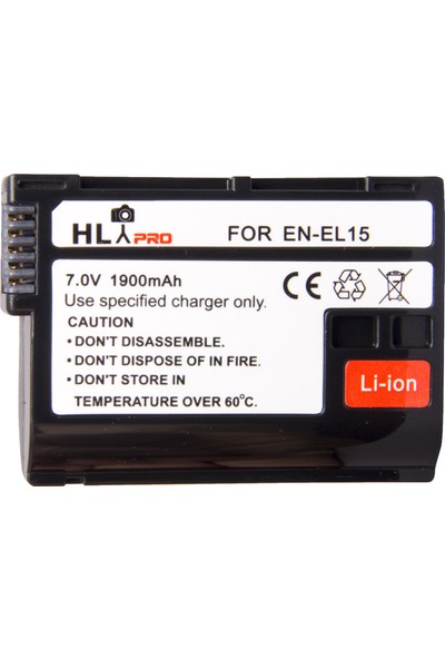 Nikon İçin EN-EL15 ENEL15 Batarya Nikon İçin EN-EL15 ENEL15 Batarya