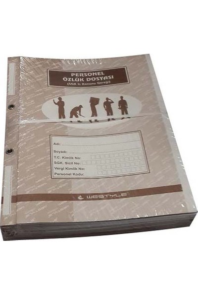 Westyle Özkan Personel Özlük Dosyası 1 Adet