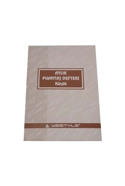 Westyle Özkan Aylık Puantaj Defteri 10,5x15 cm Westyle Özkan Aylık Puantaj Defteri 10,5x15 cm
